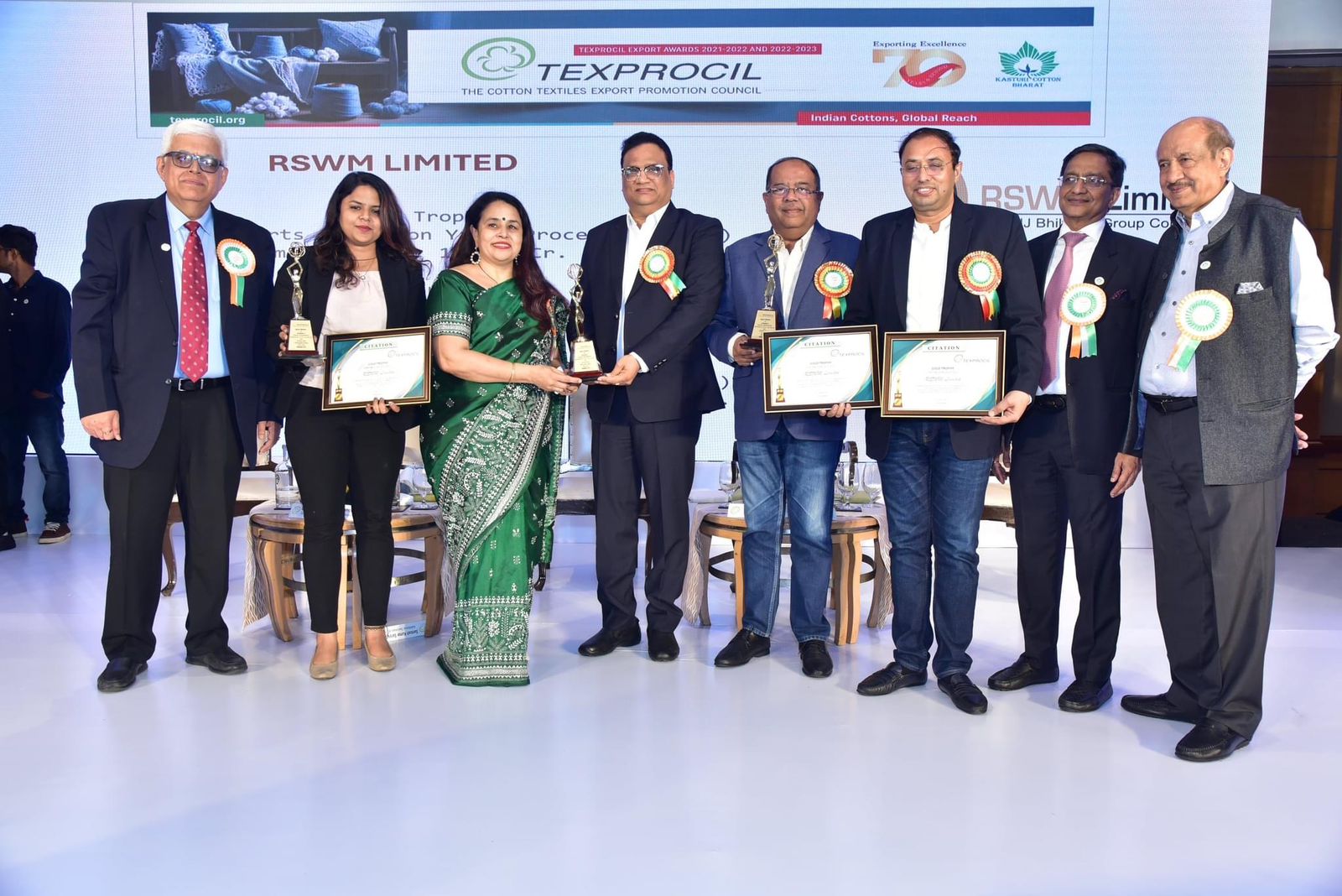 RSWM conferred with 3 gold awards for manufacturing excellence by ...