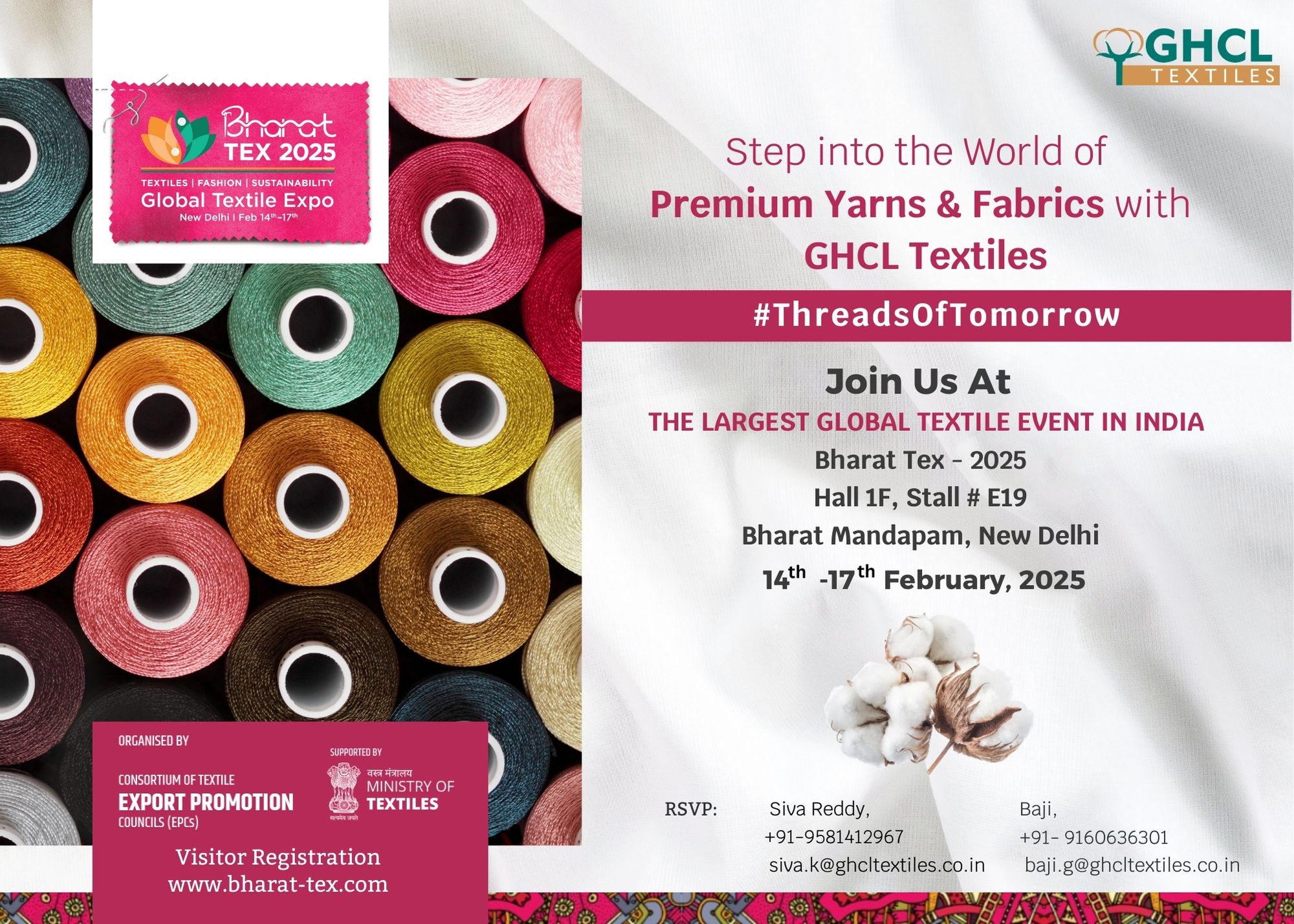 GHCL Textiles gears up to showcase its innovative products at Bharat ...
