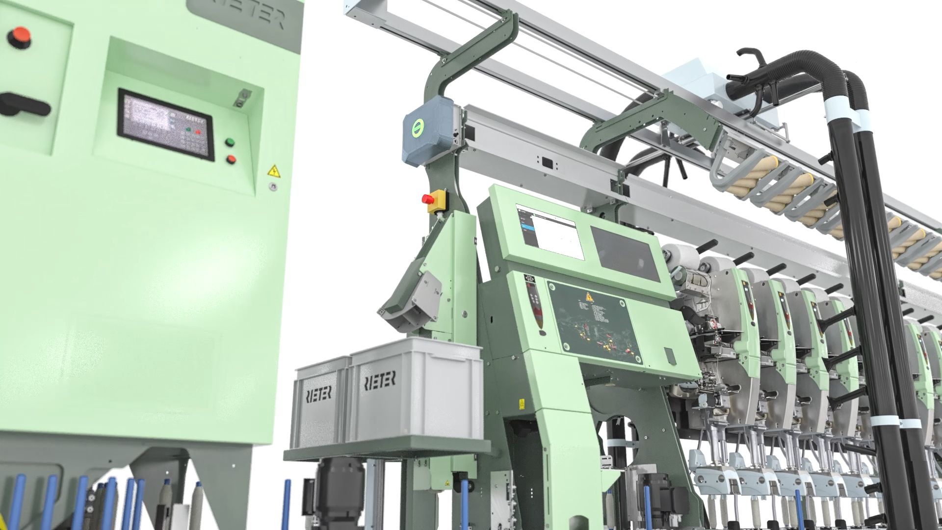 Rieter Autoconer X6: Flexible automation, intelligent data analysis and ...